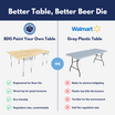 BDG Portable Beer Die Table - Beer Die Guys